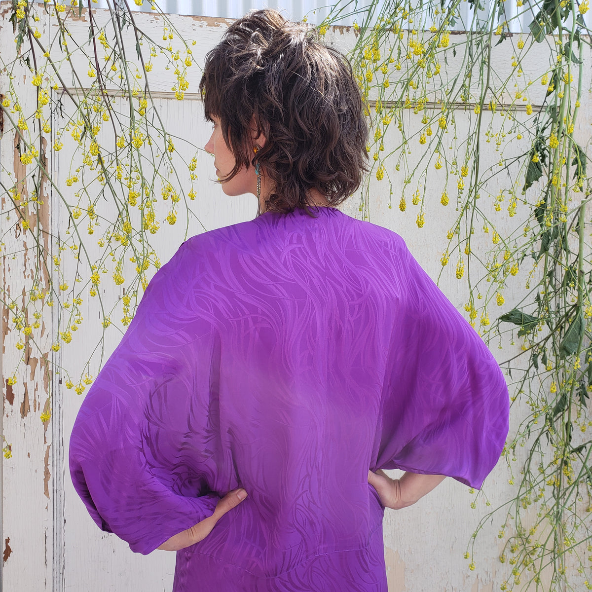 Drop waist 80s silk dress – Bodega No. 3